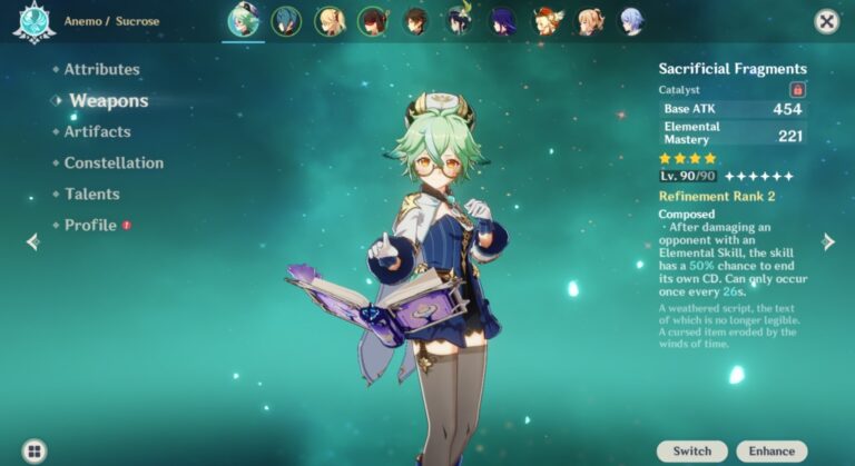 Sucrose Genshin Impact Guide - Genshin Chronicle