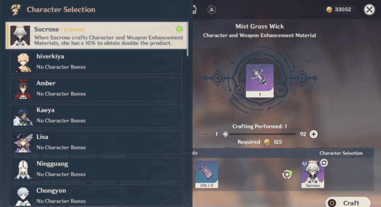 Sucrose Genshin Impact Guide - Genshin Chronicle